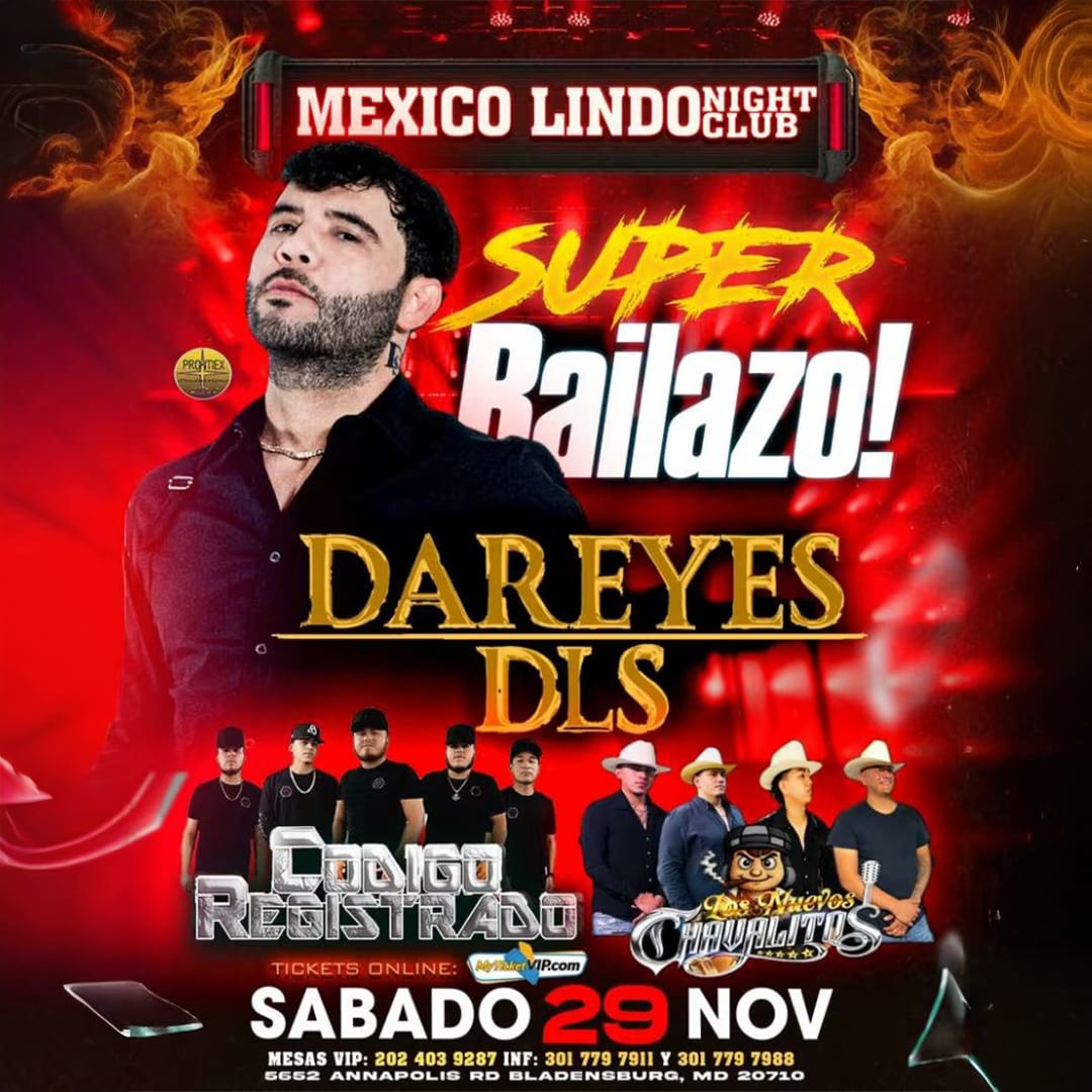 SUPER BAILAZO CON DAREYES in Bladensburg - Tickets 2025-11-29 | Mexico ...