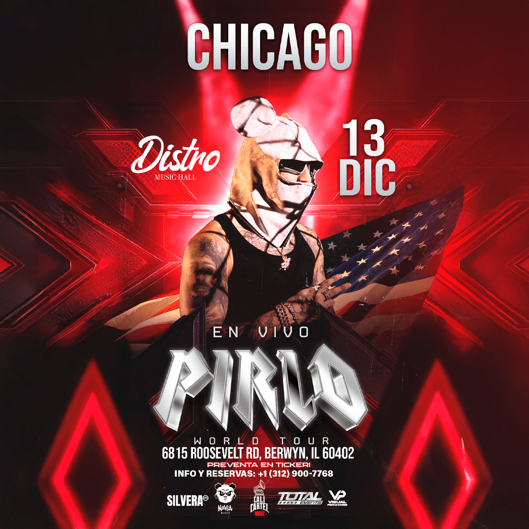 PIRLO-World Tour Tickets | Boletos - Distro Music Hall, Berwyn | 2025 ...