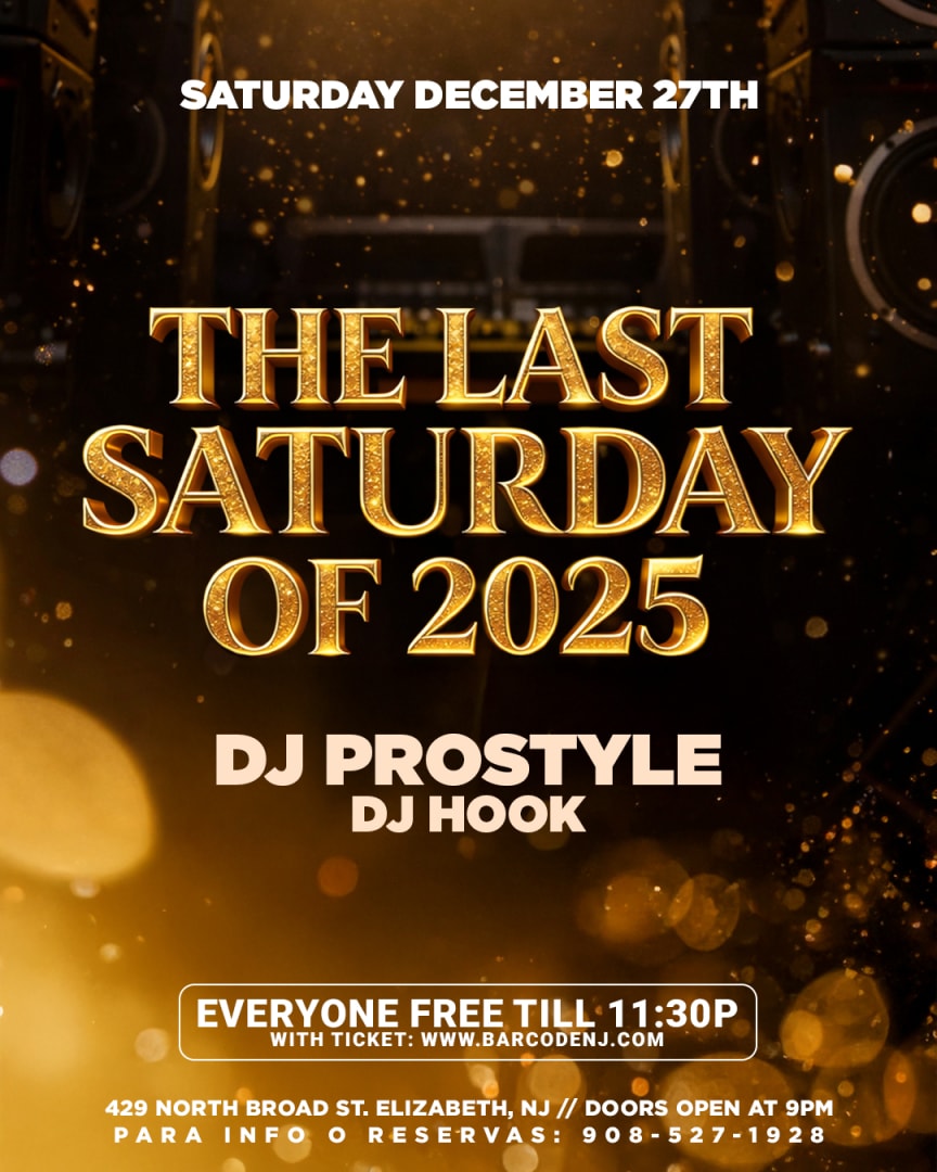 Last Saturday of 2025 @ BarCode Tickets | Boletos - BarCode ...
