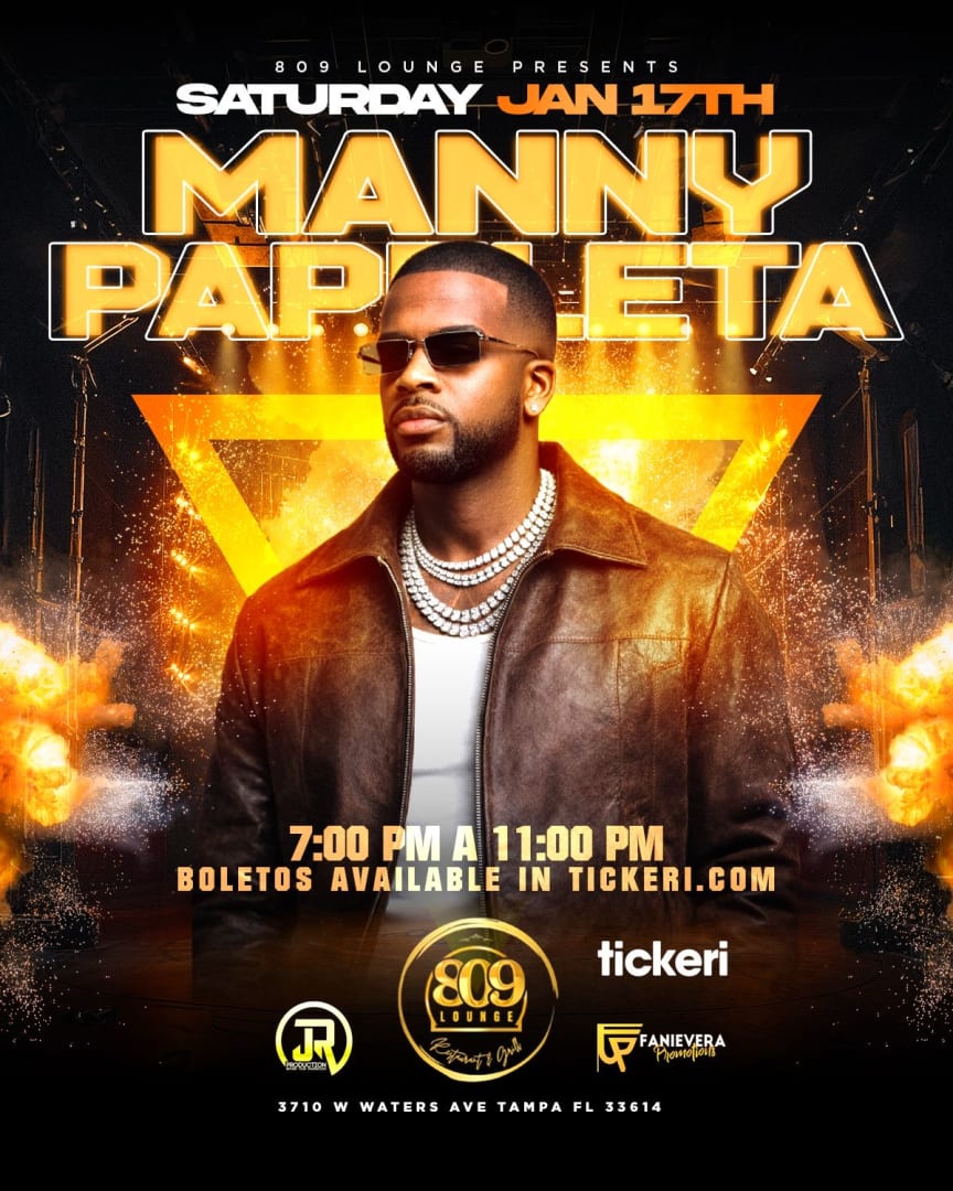 Manny papeleta in Tampa - Tickets 2026-01-17 | 809 LOUNGE TAMPA