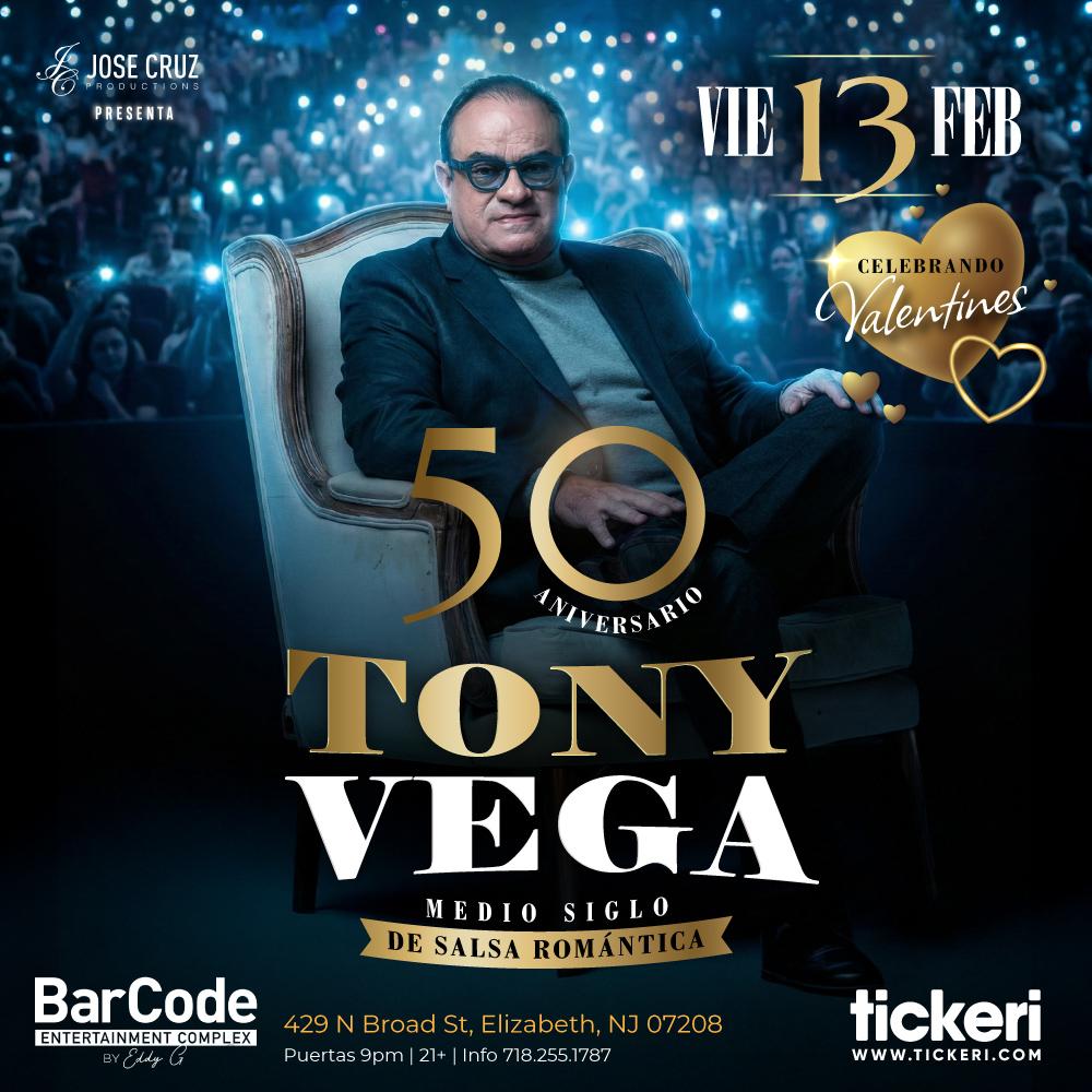 Tony Vega en New Jersey in Elizabeth - Tickets 2026-02-13 | BarCode ...