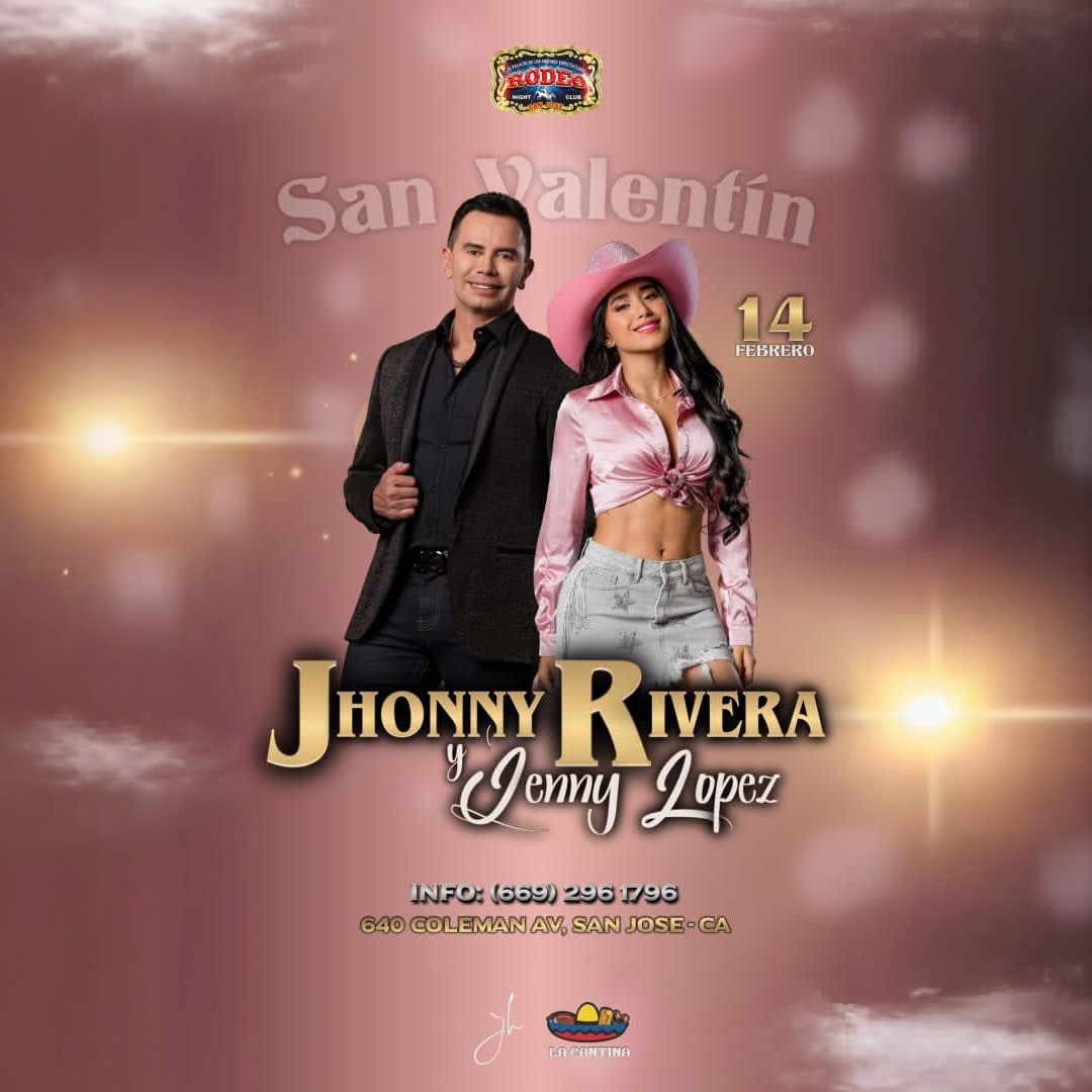 San Valentín en San José, CA | Jhonny Rivera y Jenny López en Vivo ...