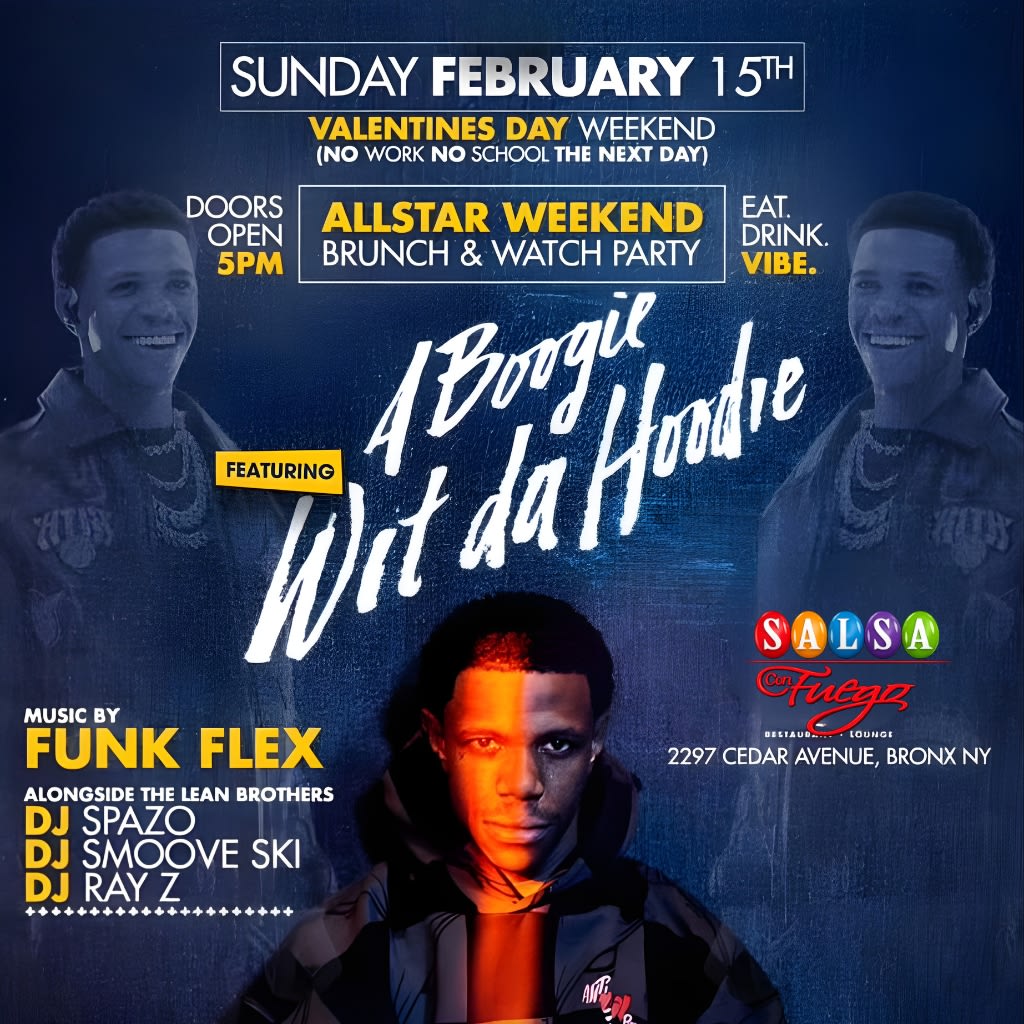A Boogie Wit Da Hoodie Live w/ Funk Flex – Valentine’s Day Weekend NYC ...