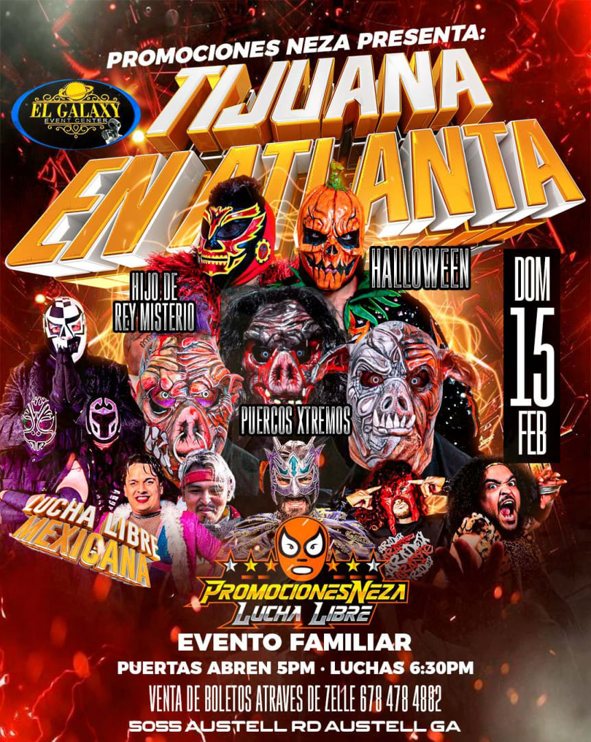 Lucha Libre Mexicana en vivo in AUSTELL - Tickets 2026-02-15 | EL ...