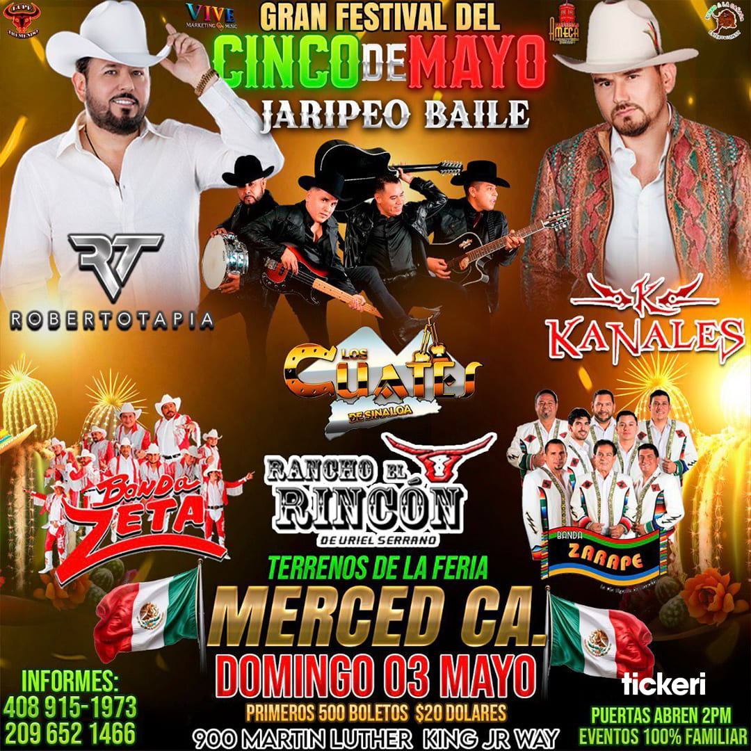 Gran Festival del Cinco de Mayo Jaripeo Baile in Merced - Tickets 2026 ...
