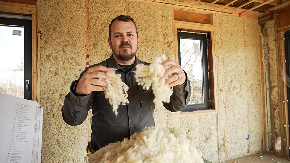 Sheep's Wool Installation Process