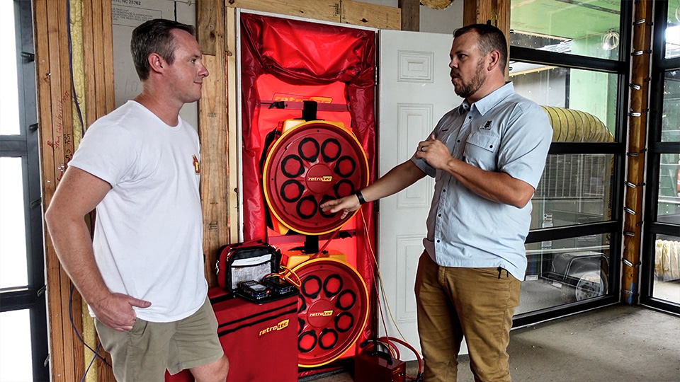 Two Fans? Blower Door Test