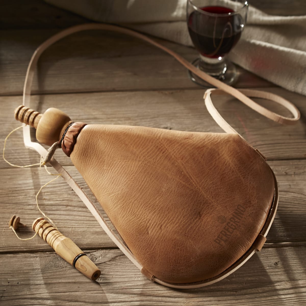 Shop Bota Wineskin with Wooden Spout Online | La Tienda