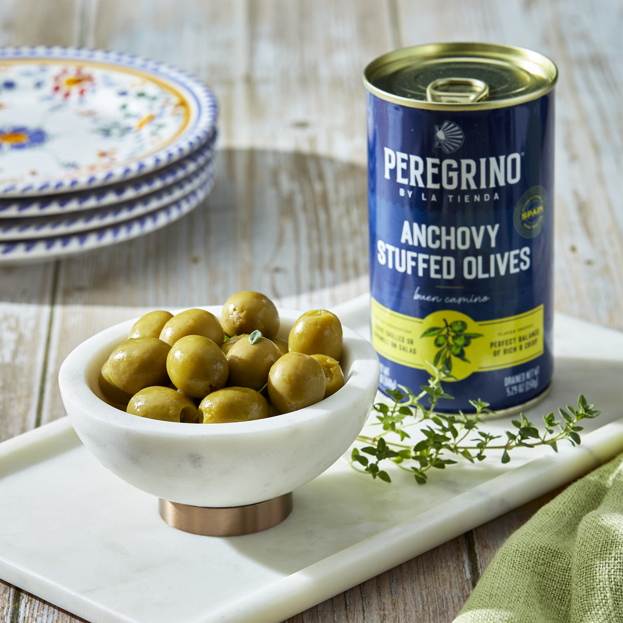 Shop Anchovy Stuffed Olives by Peregrino Online | La Tienda