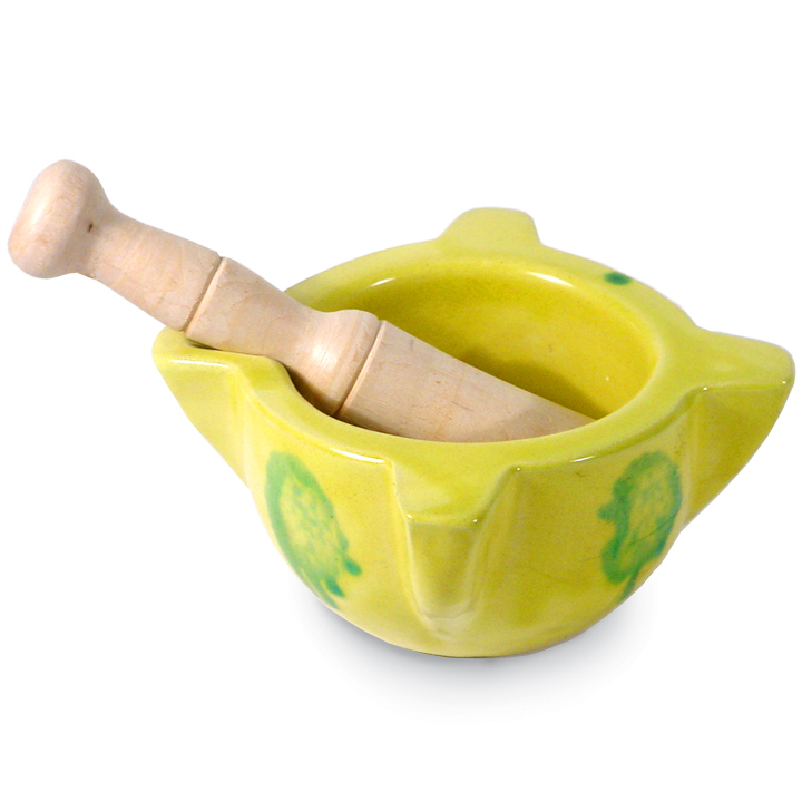 Shop Traditional Yellow Mortar and Pestle Online | La Tienda
