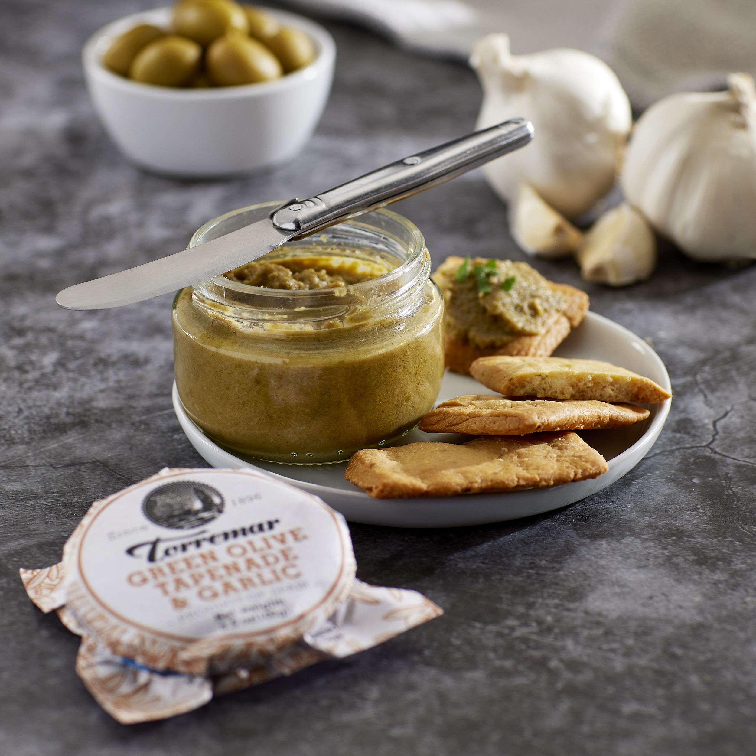 Shop Green Olive and Garlic Tapenade Online | La Tienda