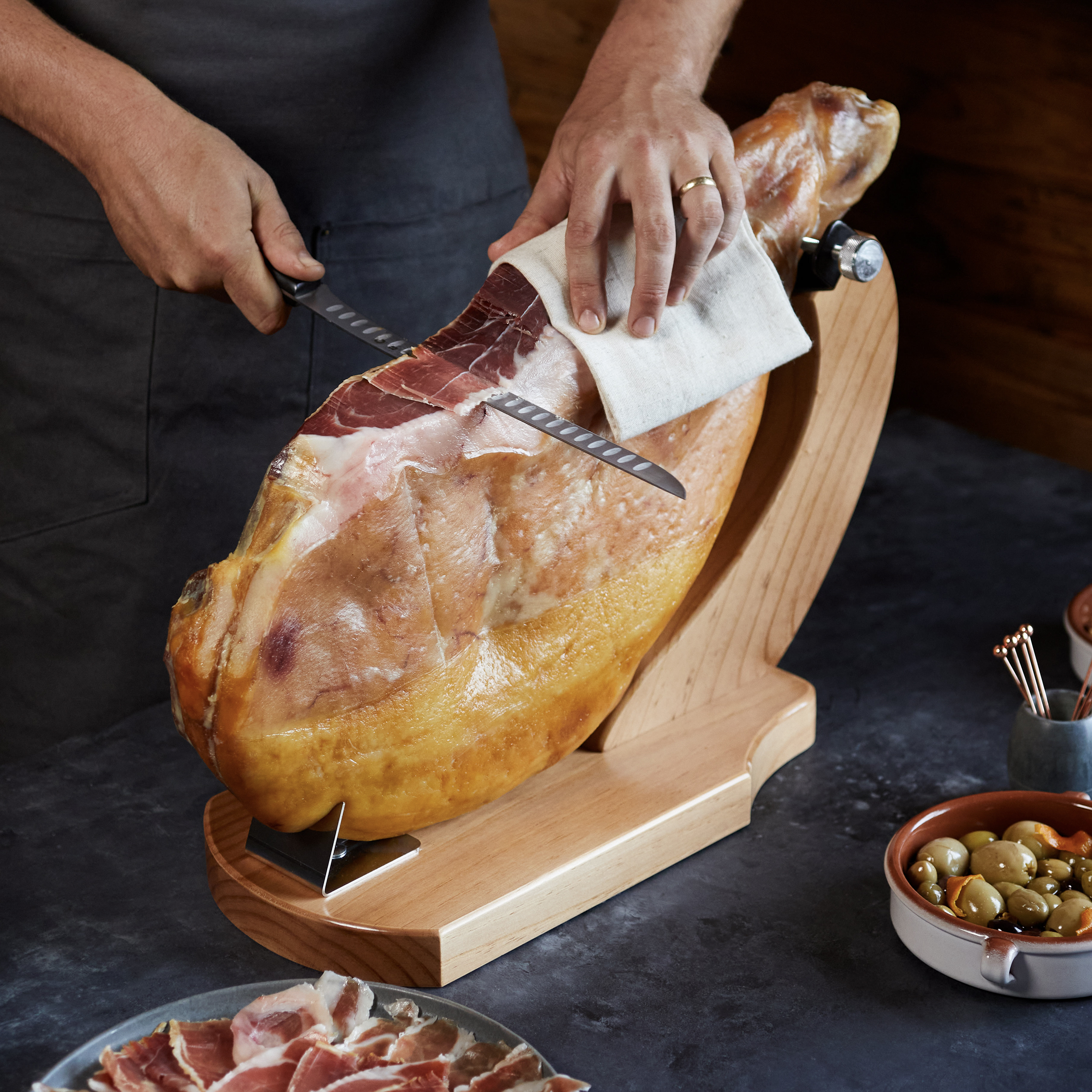 Shop Bone-In Jamon Serrano by Costa Brava Online | LaTienda