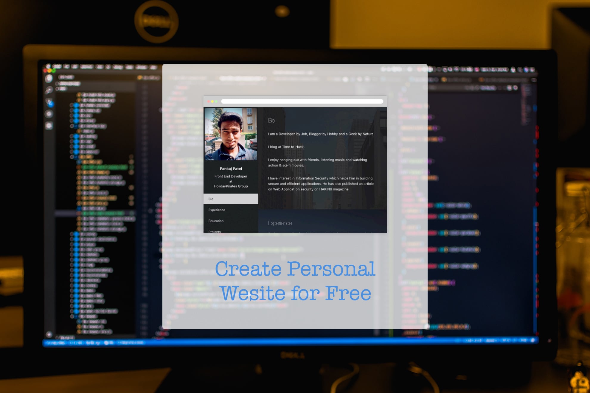 How to create a personal website for free - Time to Hack