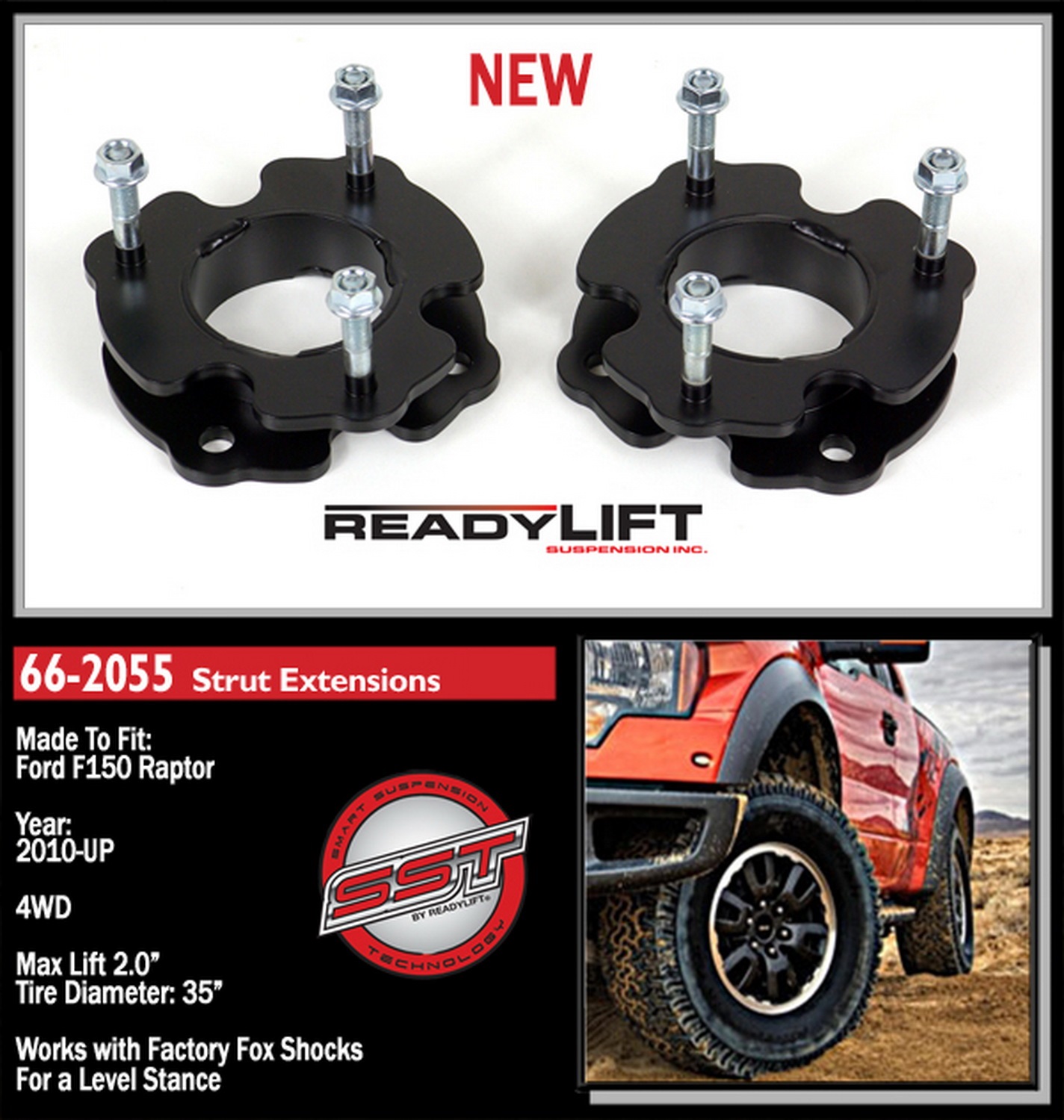 ReadyLift 66-2055 Front Leveling Kit 66-2055 - Tint World