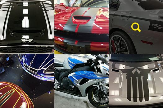 Custom Car Pinstriping Installation - Tint World