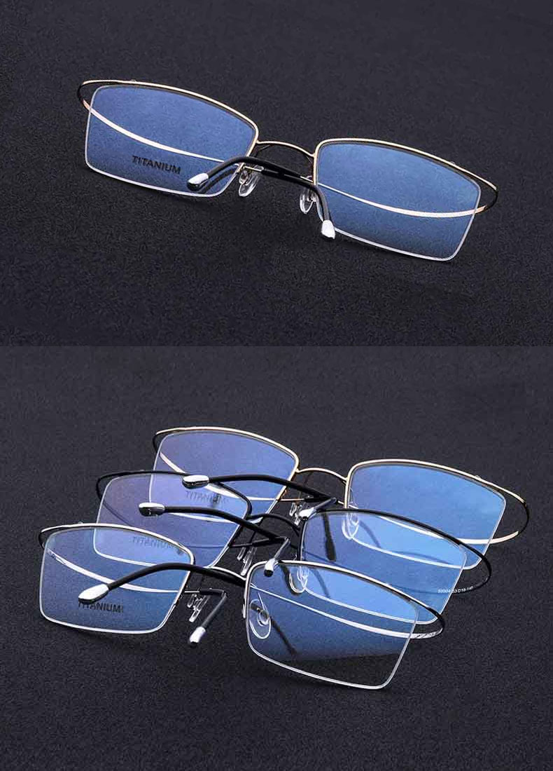 FAIRVIEW Memory Metal Semi Rimless Frames | Titanium Optix