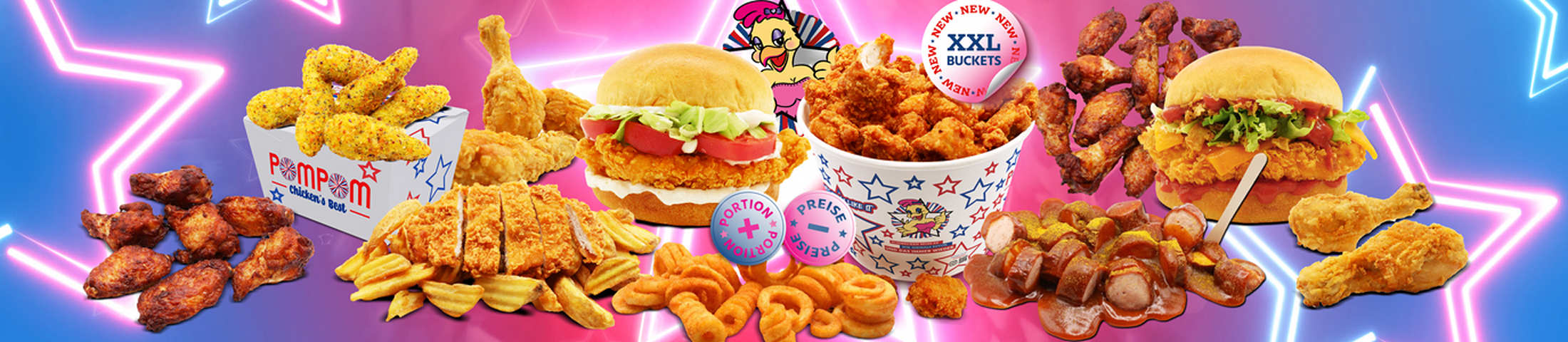 POMPOM chicken joy Mettmann - Livraison à domicile | Lieferando.de