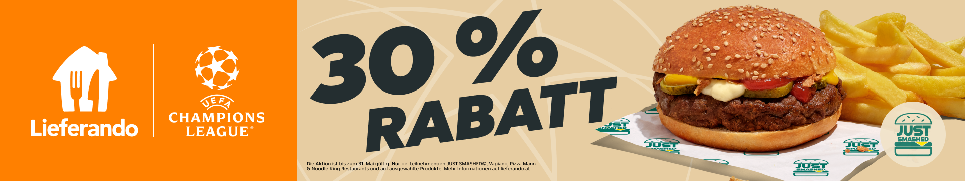 Just Smashed Lieferservice | Lieferando