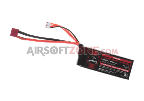 Nimrod Lipo 11.1V 1500mAh 65C Graphene Mini Type T-Plug (2024 ...