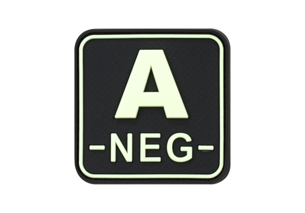 JTG Bloodtype Square Rubber Patch A Neg (2025) - Armamat