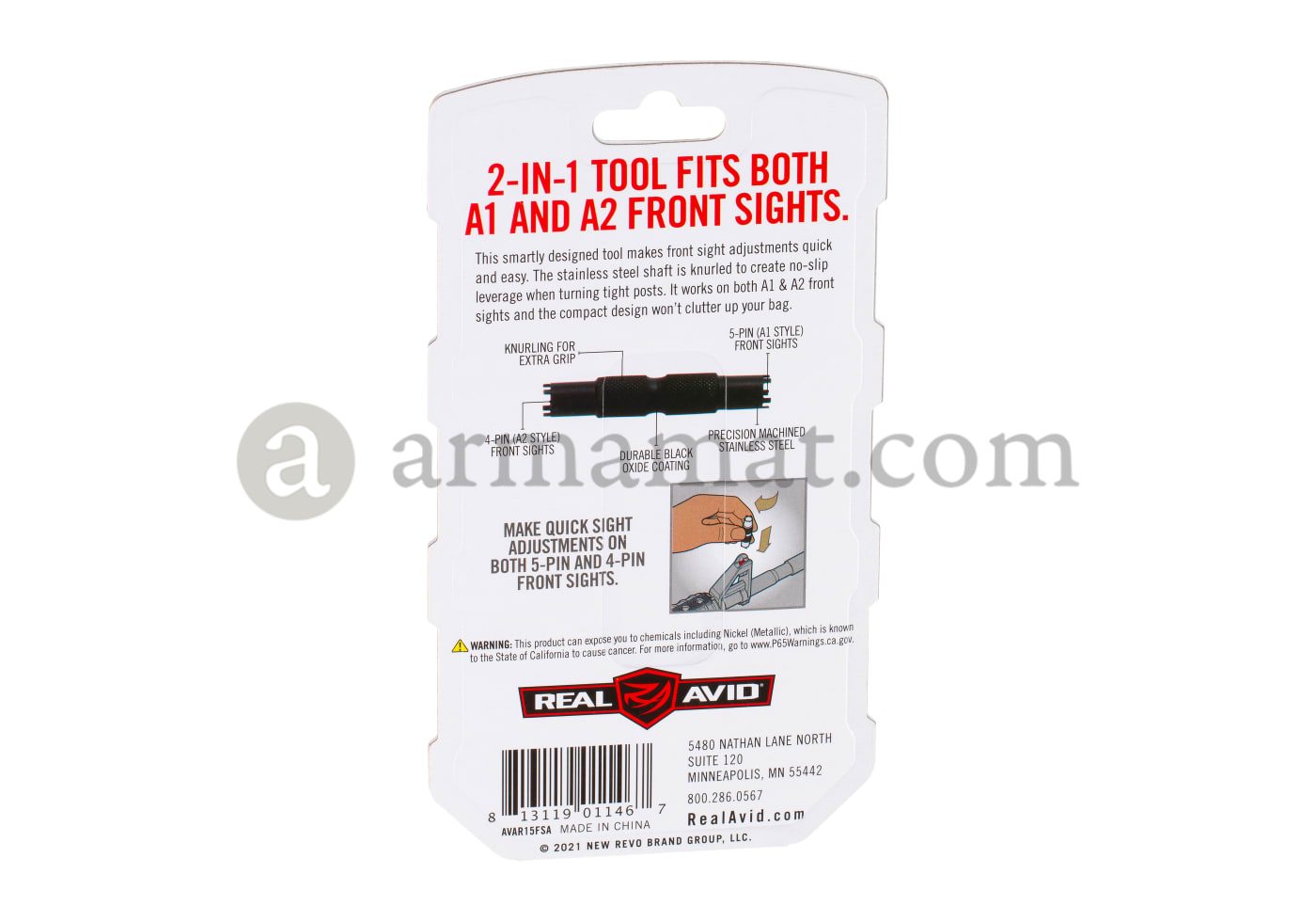 Real Avid AR-15 Front Sight Tool (2024) - Armamat