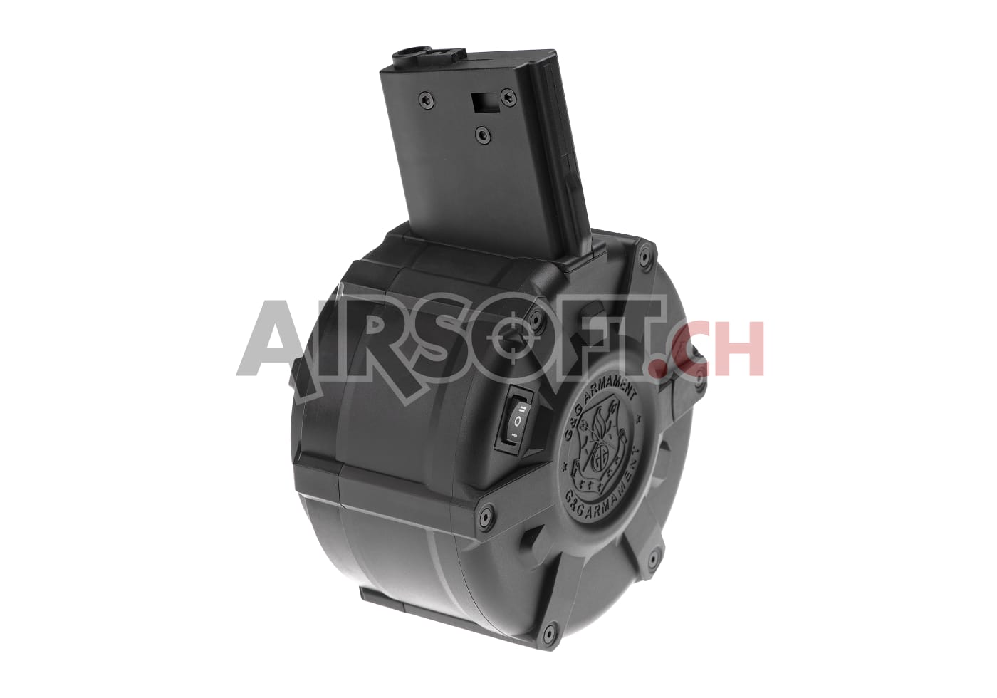 G&G Drum Mag M4 Auto-Winding 2300rds (2024) - Airsoft.ch