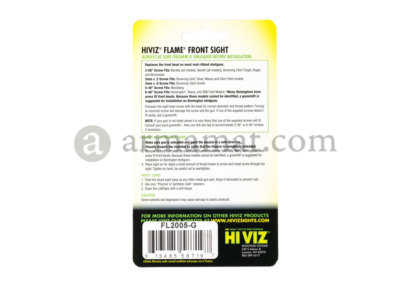 HIVIZ Flame Shotgun Front Sight FL2005-G (2024) - Armamat