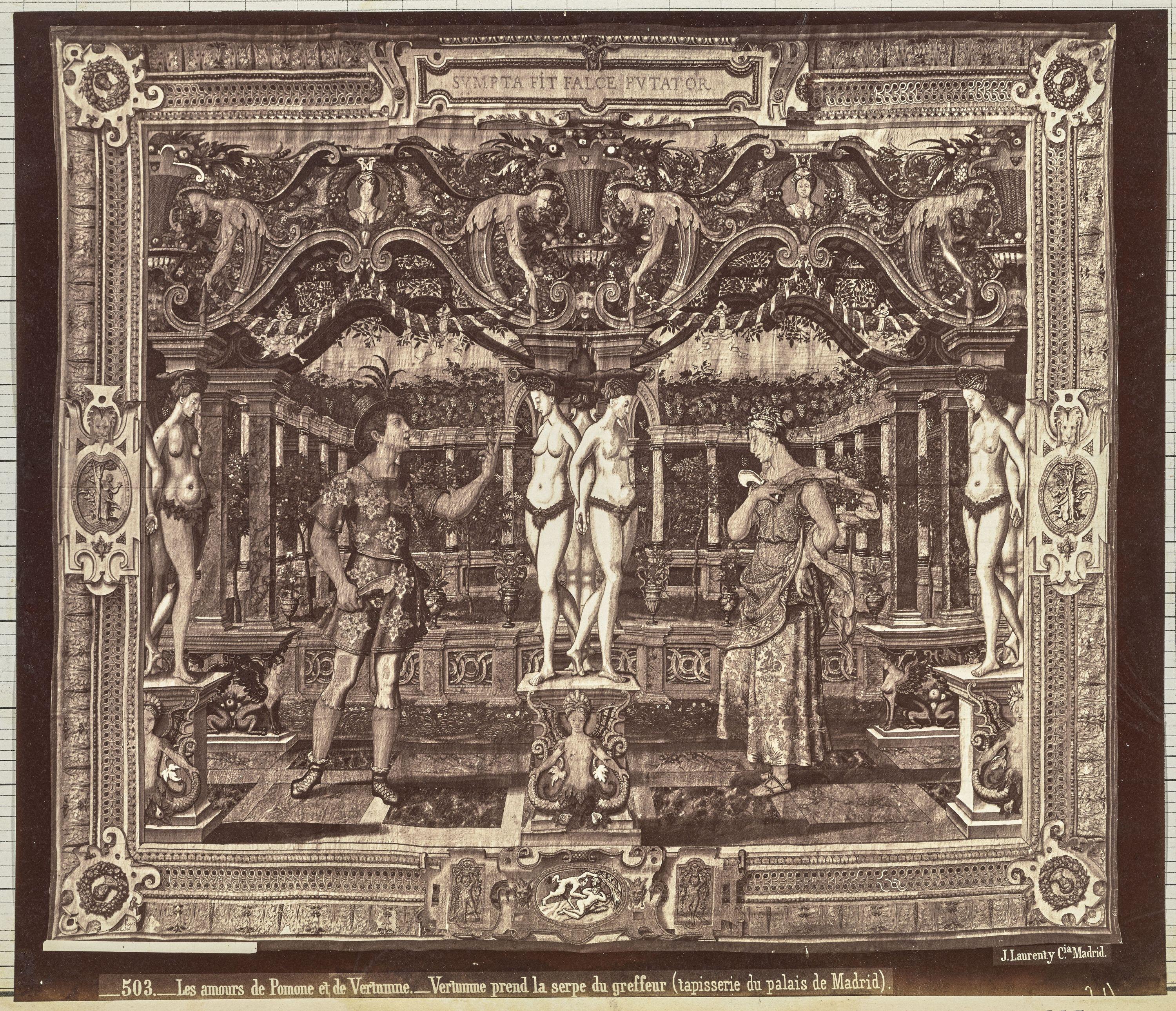 Sammlung | Vertumnus als Gärtner mit Hippe. Tapisserie aus dem ...