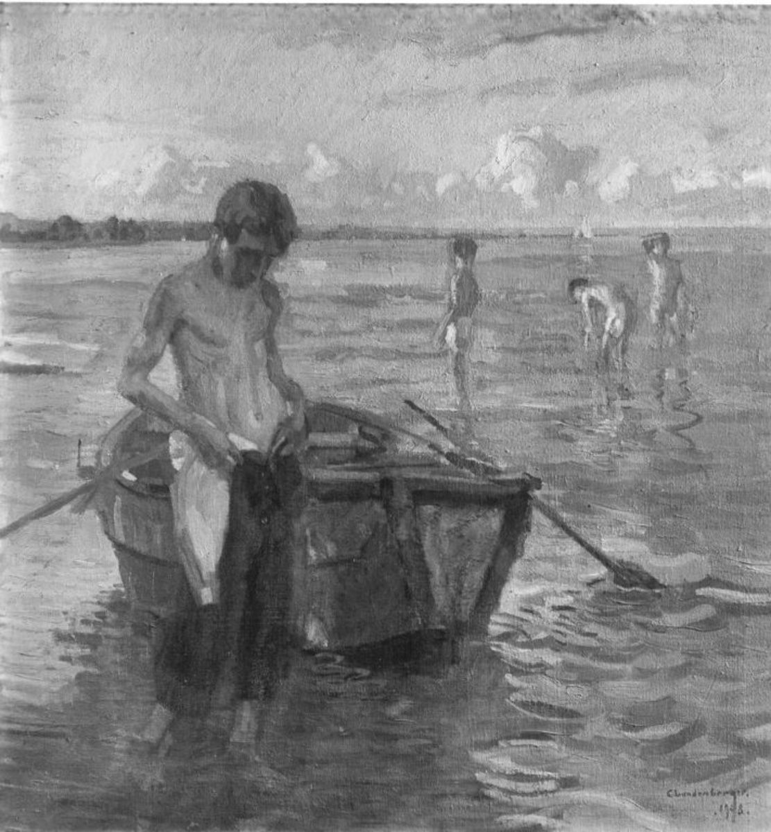 Sammlung | Badende Knaben am See