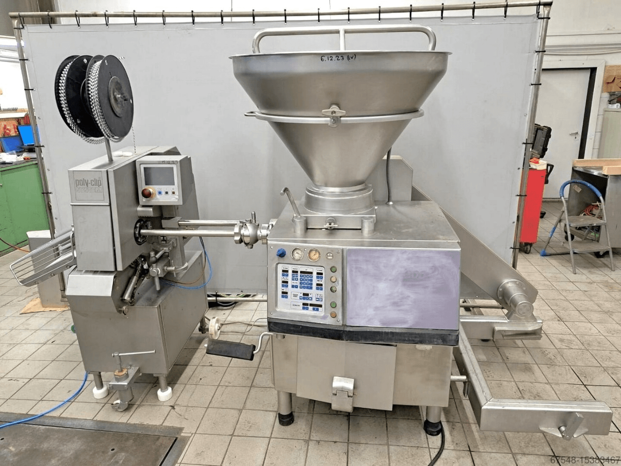 Handtmann VF 200 Poly Clip FCA 3442 vacuum filler with clipping machine ...