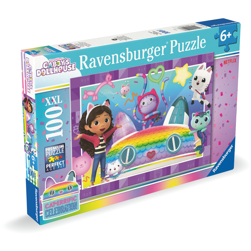 Palapeli Ravensburger 100 palaa Gabby's Dollhouse XXL | tokmanni.fi