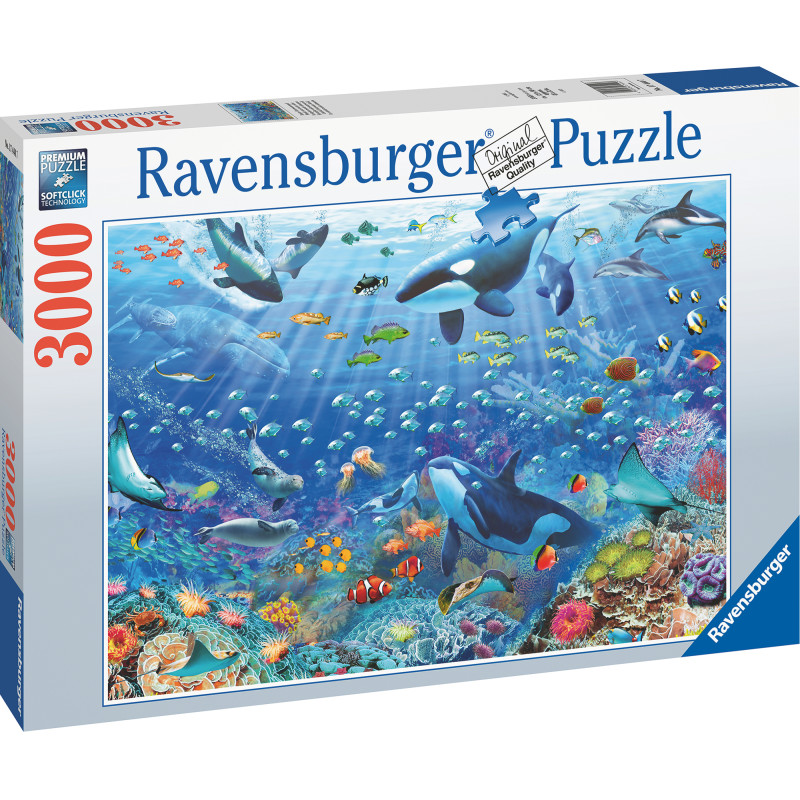Palapeli Ravensburger Underwater 3000 palaa | tokmanni.fi