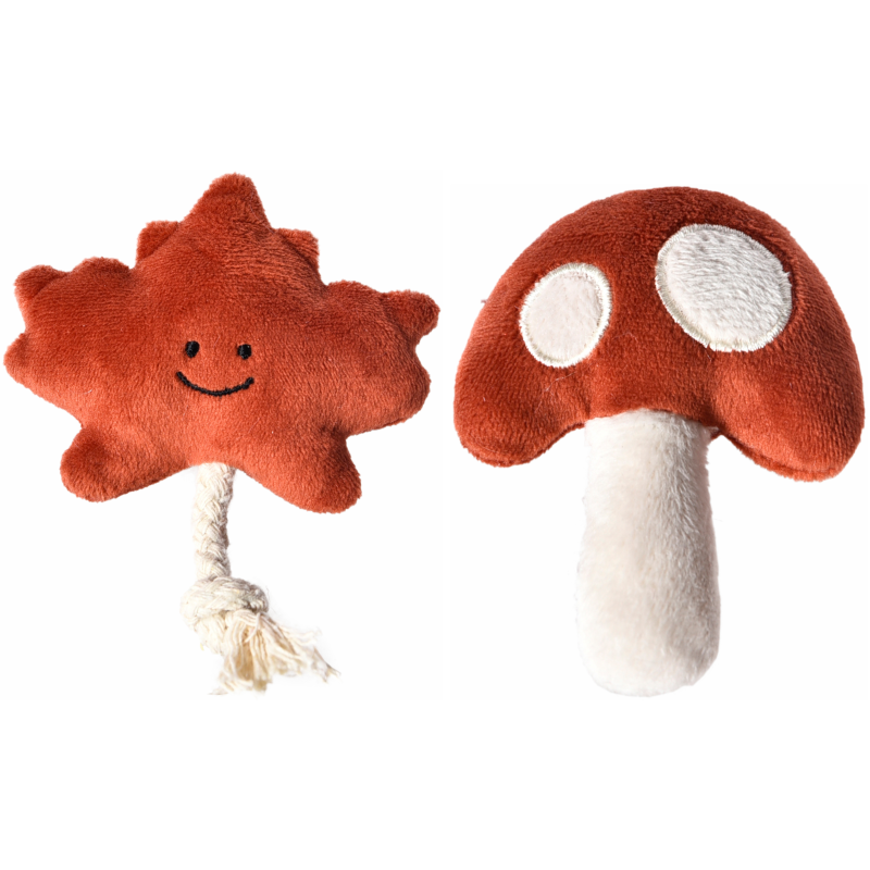 Kissanlelu Real Cat 2 kpl metsänelämää sieni ja lehti | tokmanni.fi