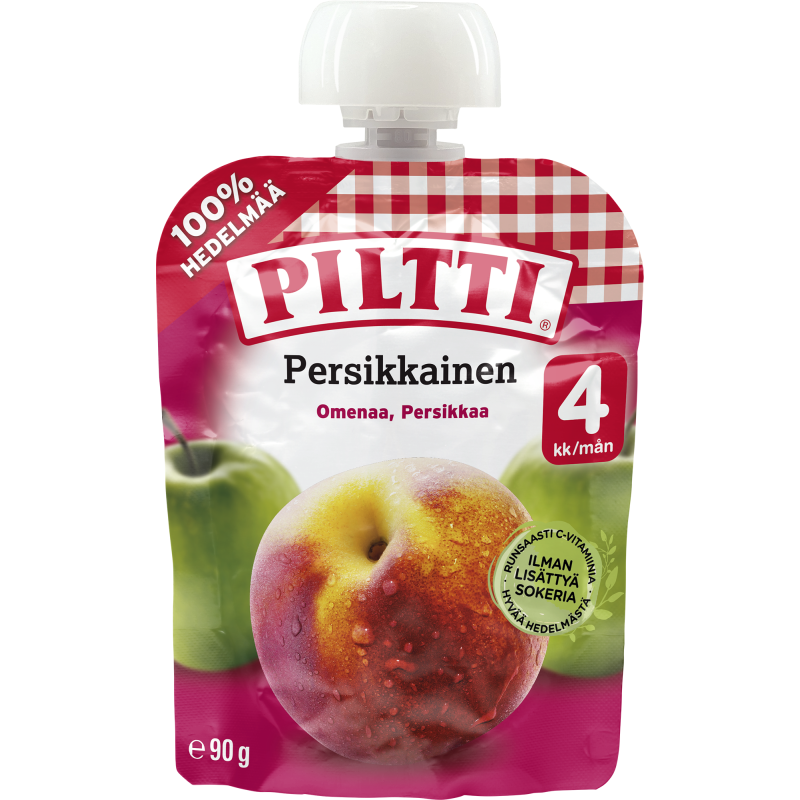 Hedelmäsose Piltti 90 g persikkainen 4 kk | tokmanni.fi