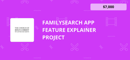 FamilySearch App Feature Explainer Project on Tongal.com