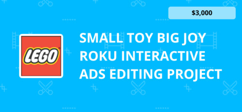 Small Toy Big Joy Roku Interactive Ads Editing Project on Tongal.com