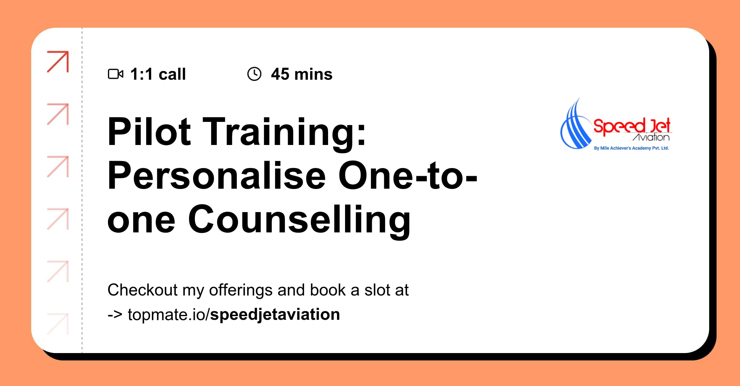 Pilot Training: Personalise One-to-one Counselling with SpeedJet Aviation