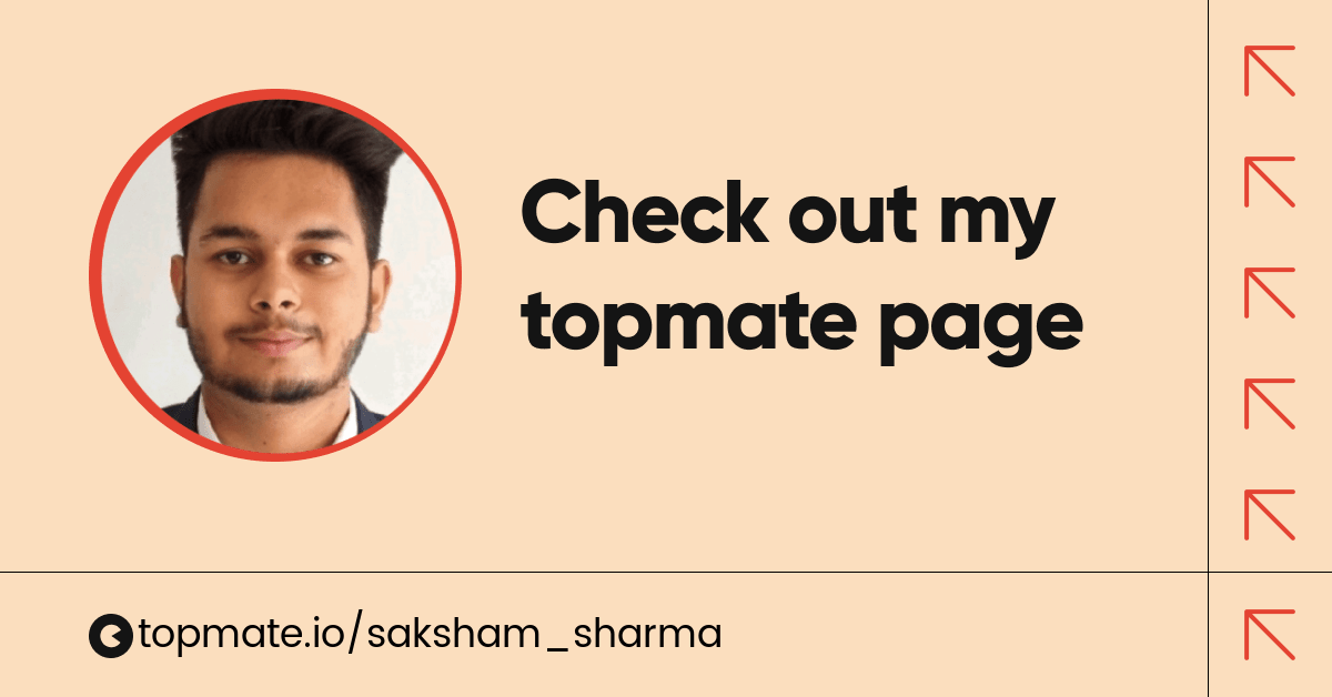 Saksham Sharma - Book a call on Topmate