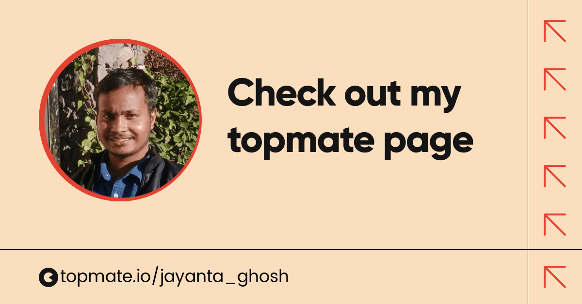 Jayanta Ghosh - Book a call on Topmate