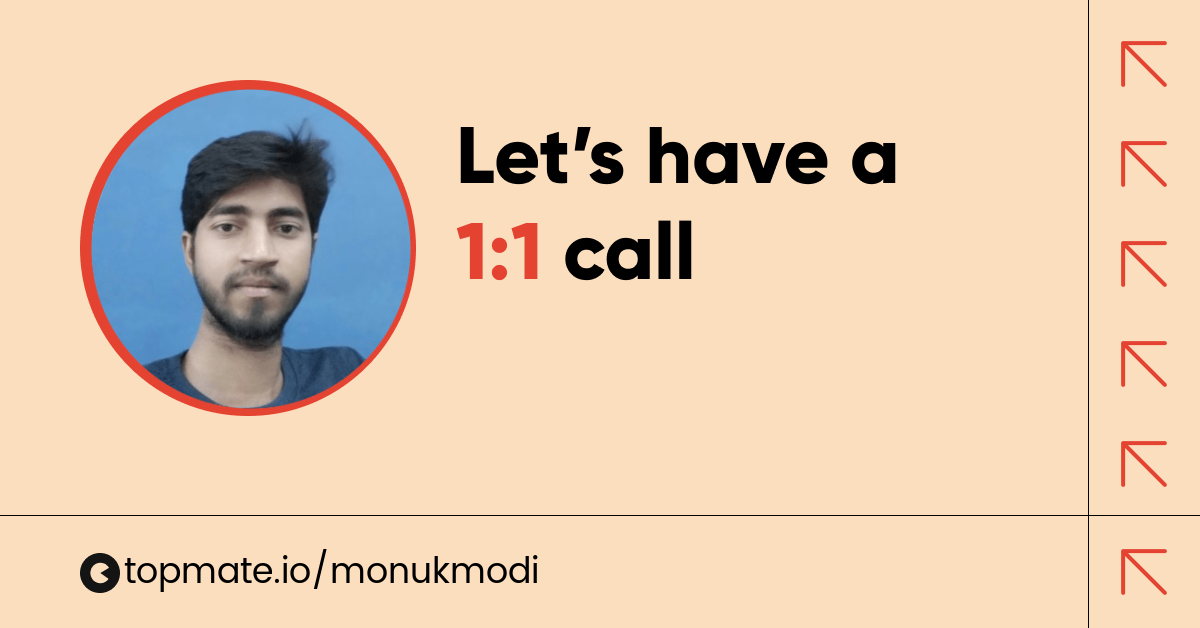 Monu Kumar - Book a call on Topmate
