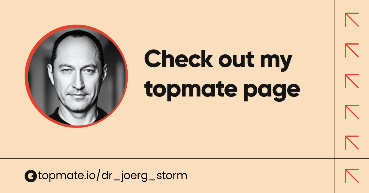 Dr. Joerg Storm - Book a call on Topmate