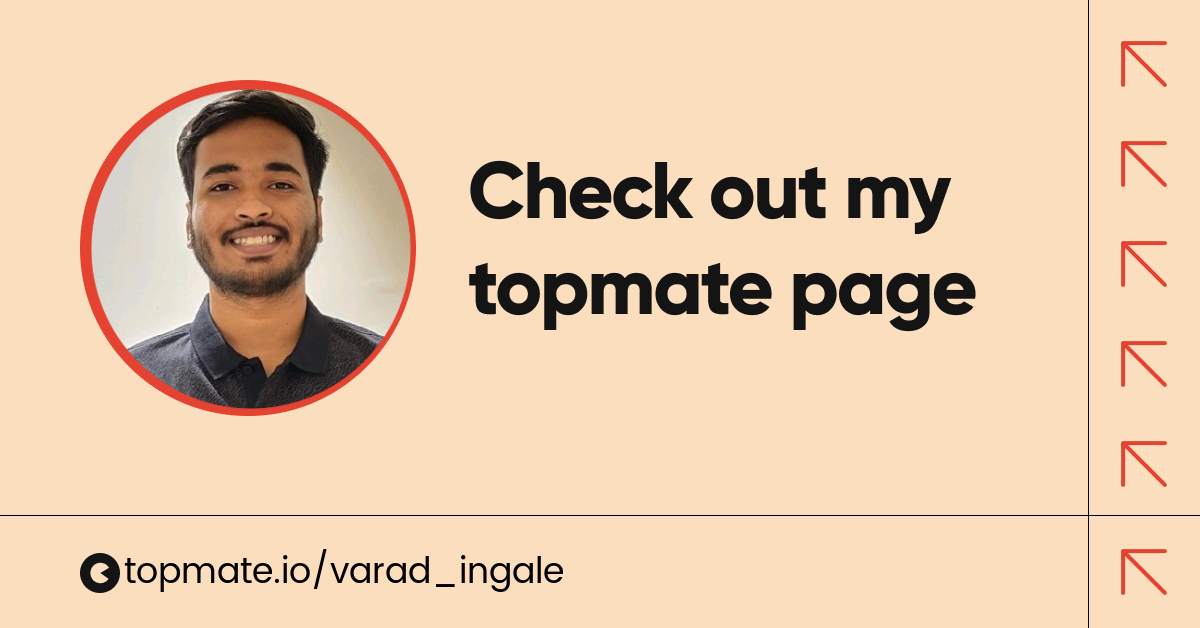 Varad Ingale - Book a call on Topmate