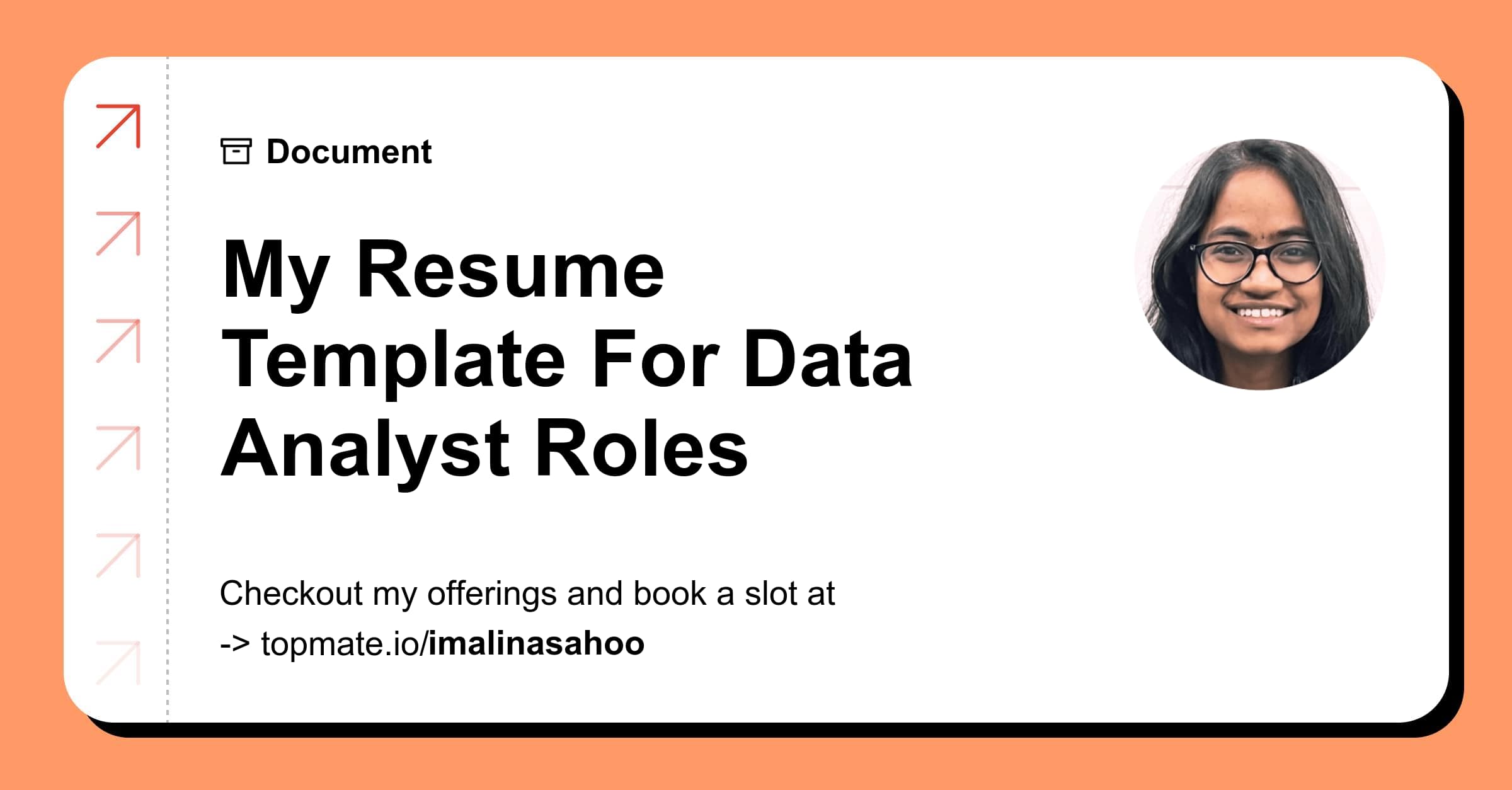 My Resume Template For Data Analyst Roles with Alina Sahoo