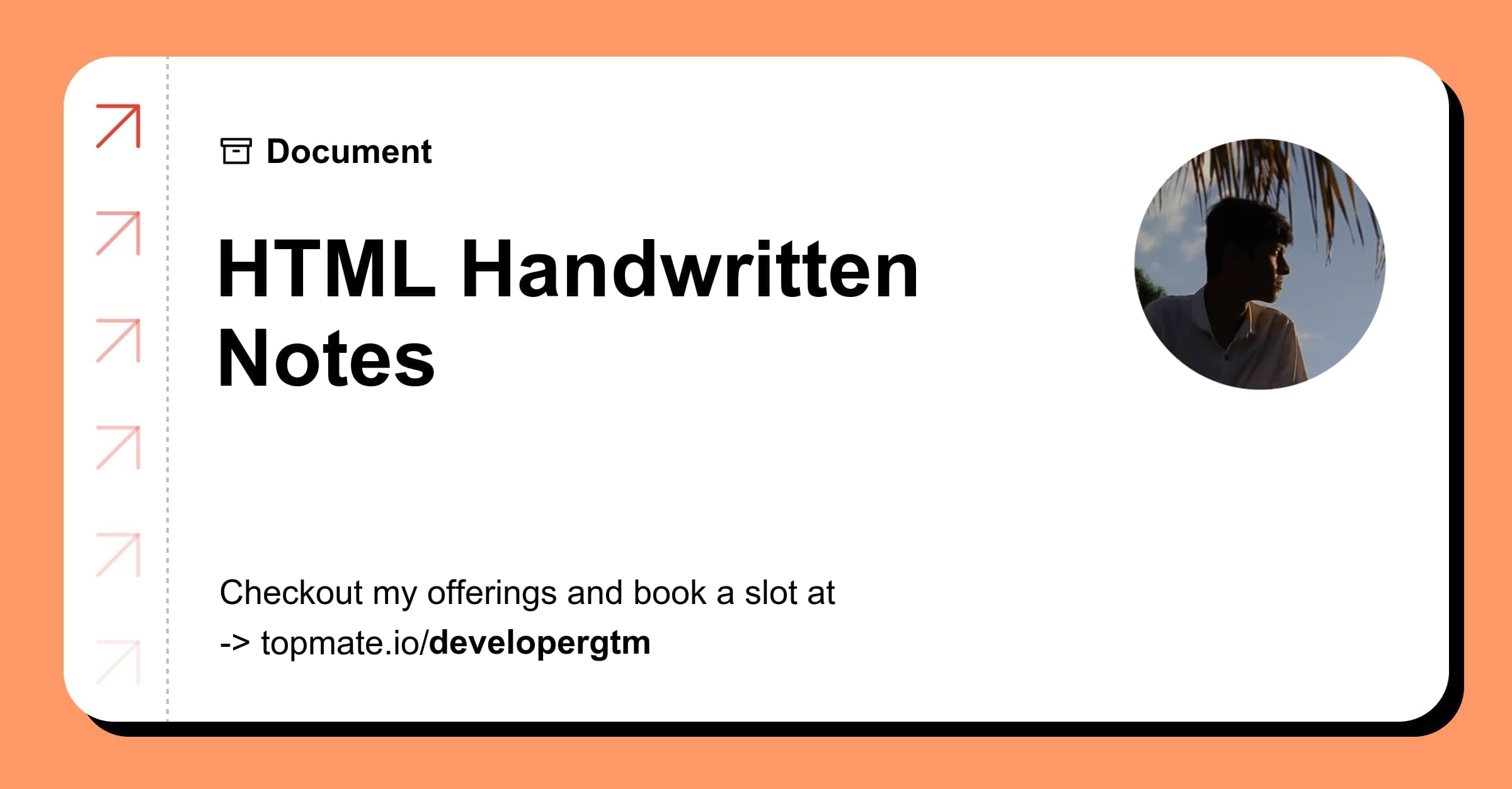 HTML Handwritten Notes with Developergtm