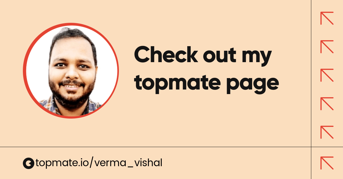 Vishal Verma - Book a call on Topmate