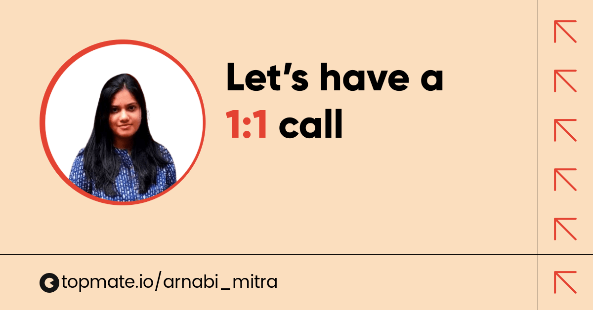 Arnabi Mitra - Book a call on Topmate
