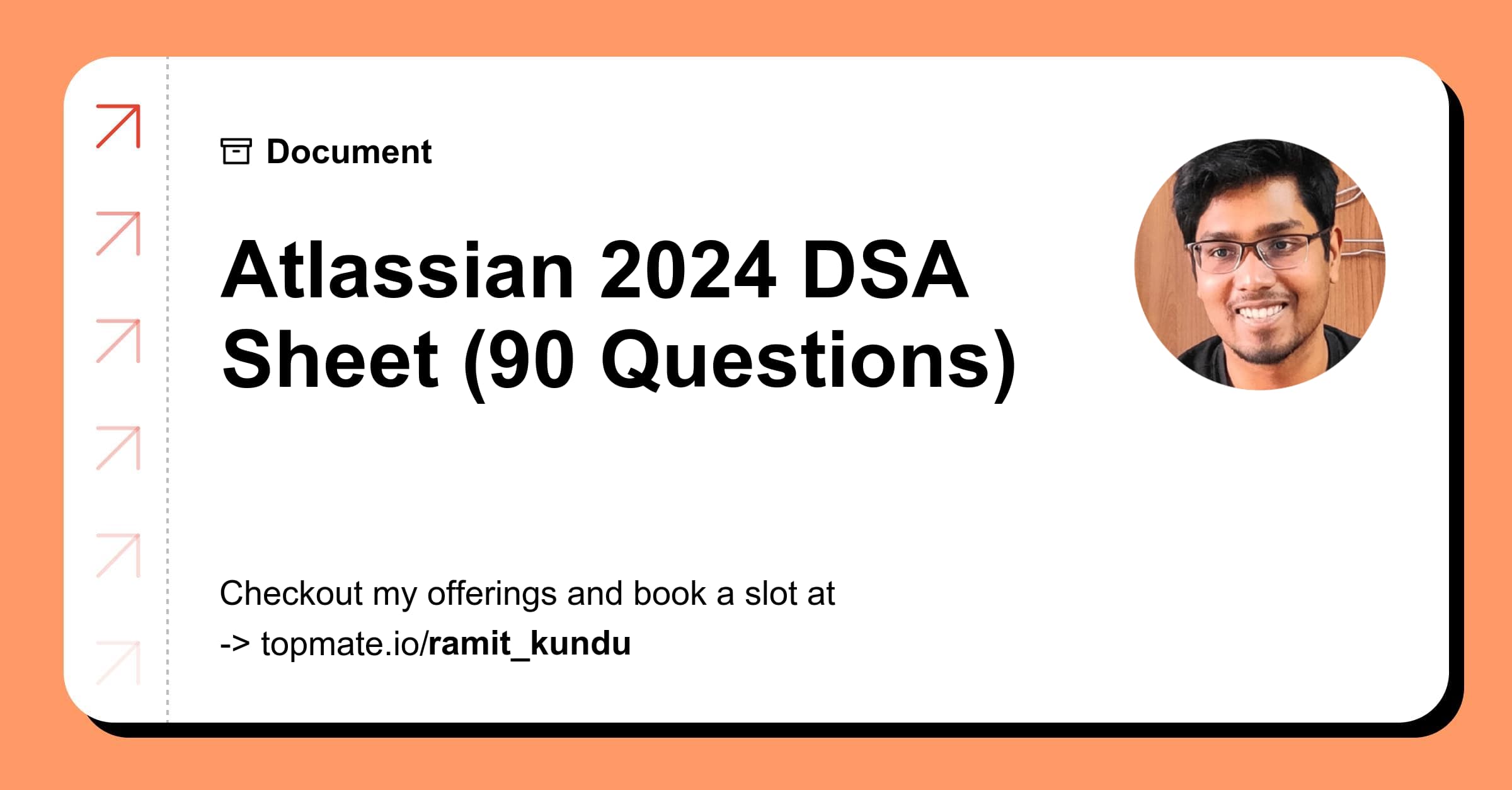 Atlassian 2024 DSA Sheet (90 Questions) with Ramit Kundu