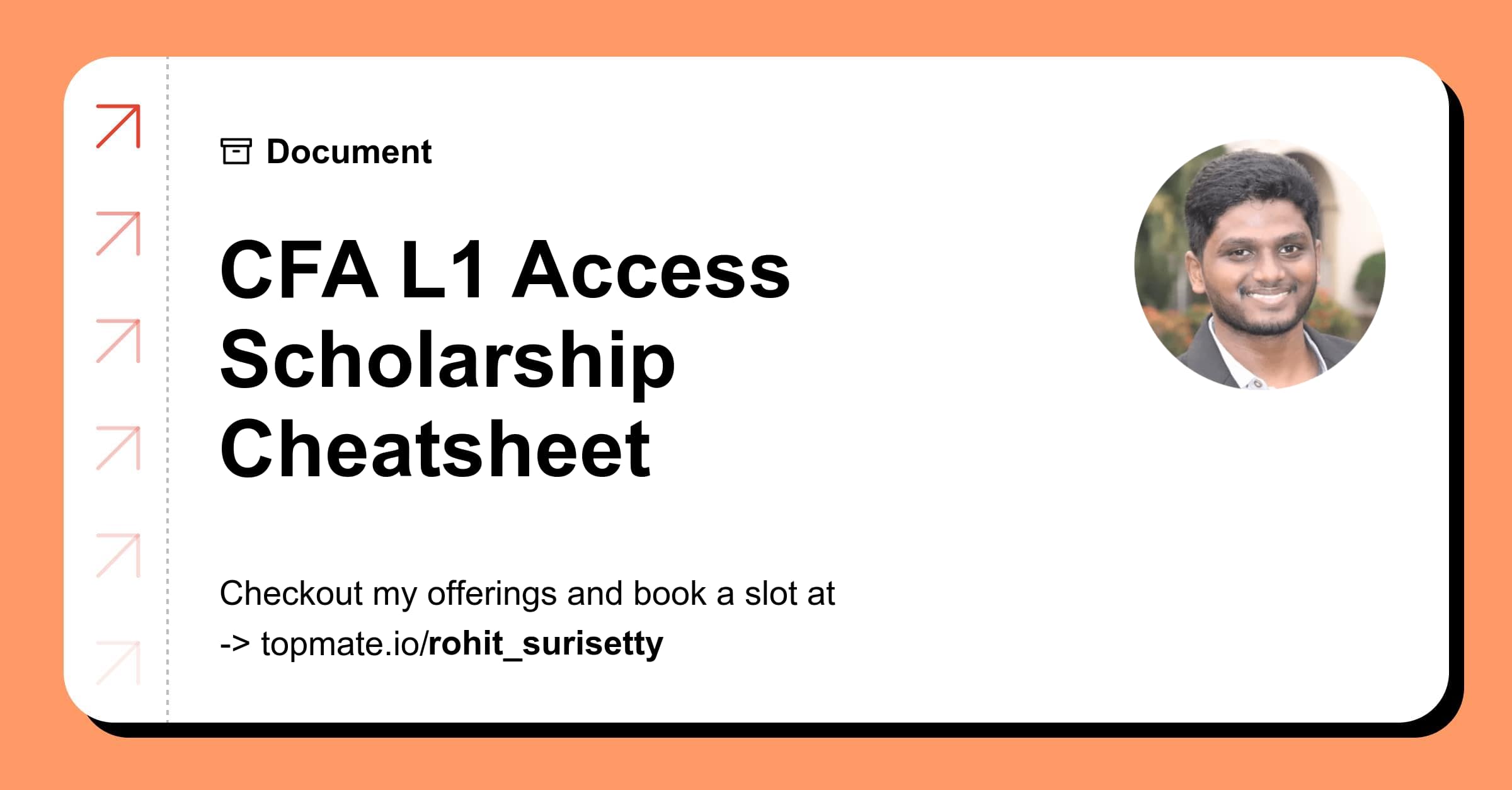CFA L1 Access Scholarship Cheatsheet with Rohit Surisetty