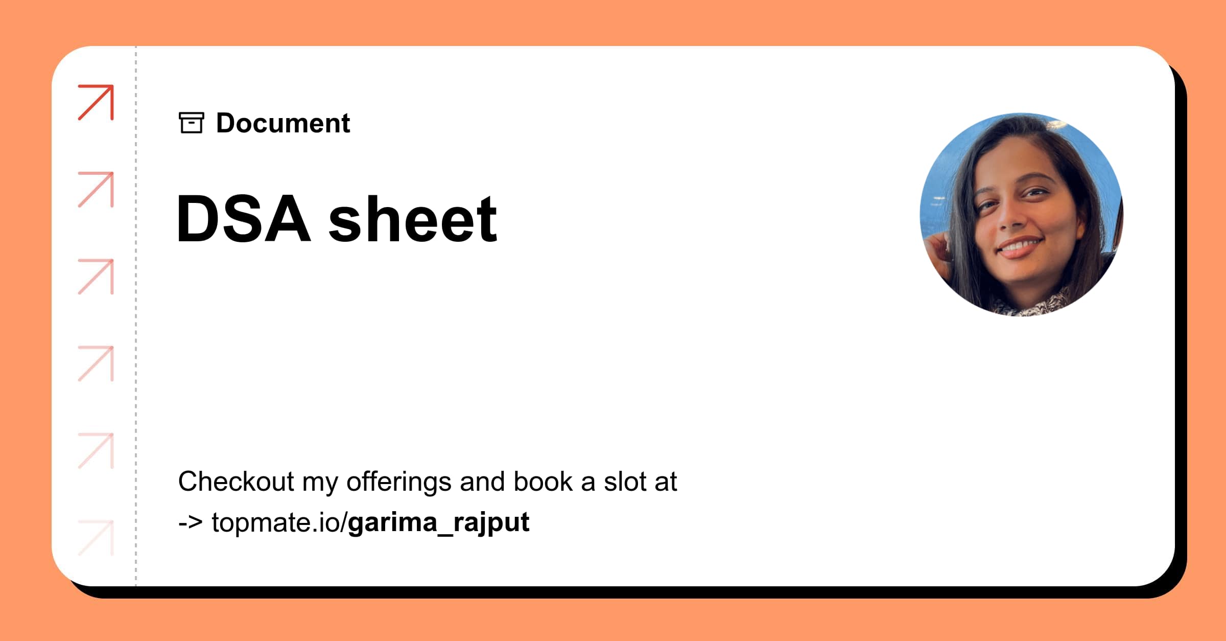 DSA sheet with Garima Rajput