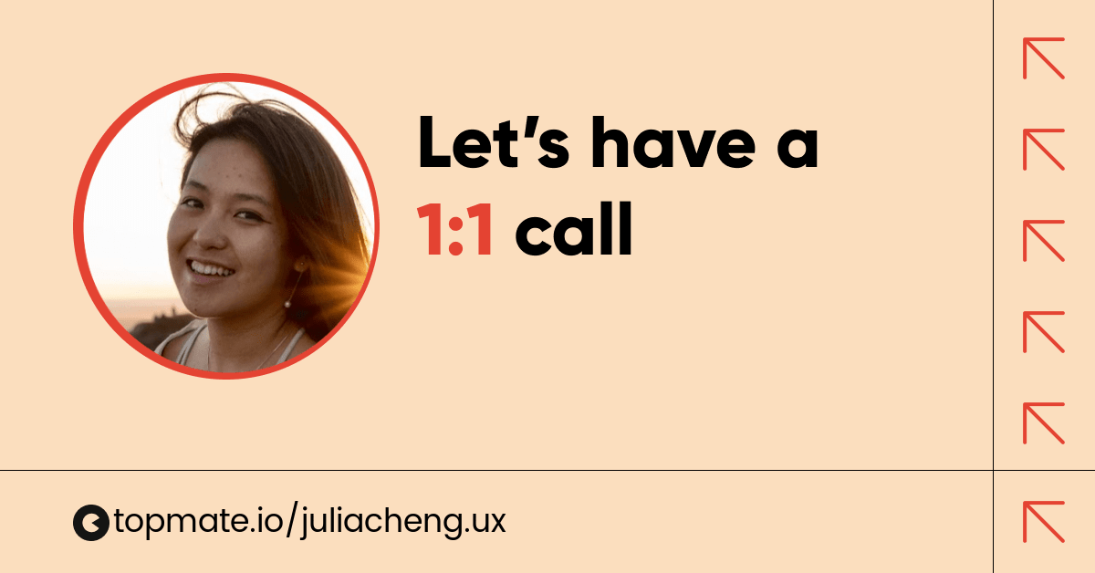 Julia Cheng - Book a call on Topmate